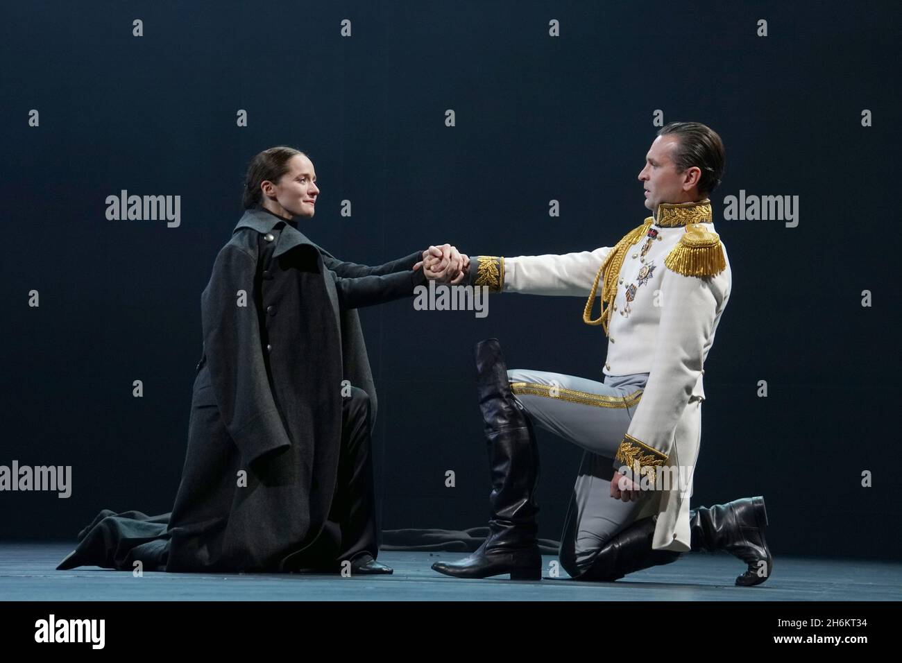November 6, 2021. - Russia, Moscow. - The Vakhtangov Theatre. 'War and ...