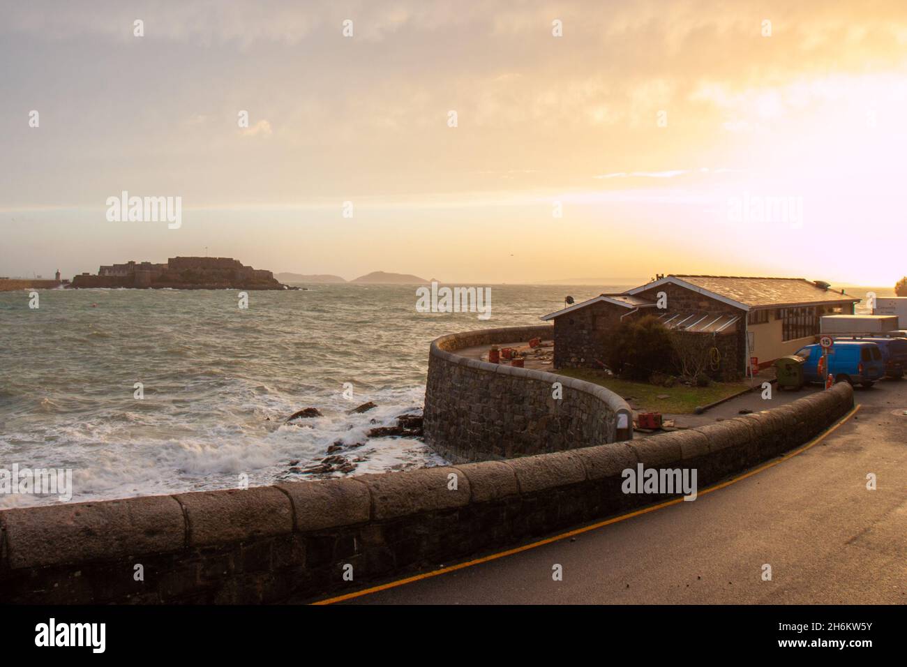 Morning at havelet bay, Guernsey, taken in 2014 Stock Photo - Alamy
