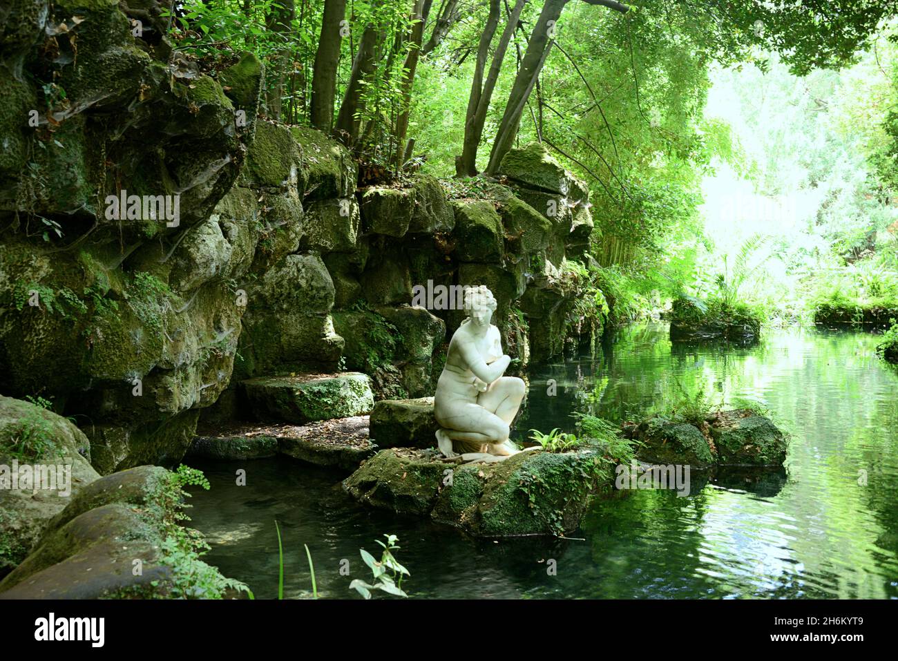 the Venus Bath in the English Garden. The Royal Palace of Caserta ...