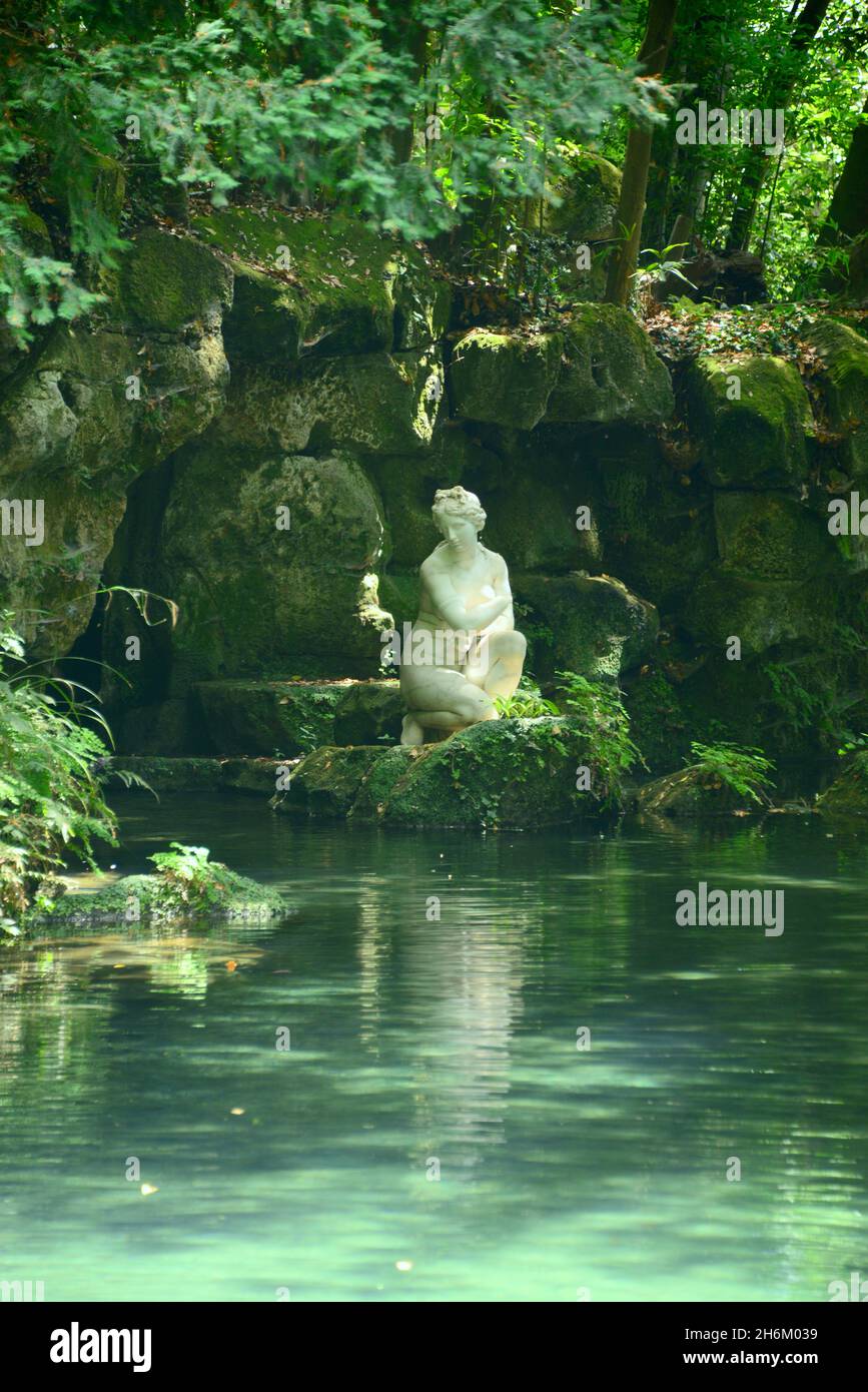 the Venus Bath in the English Garden. The Royal Palace of Caserta,constructed by the House of ...