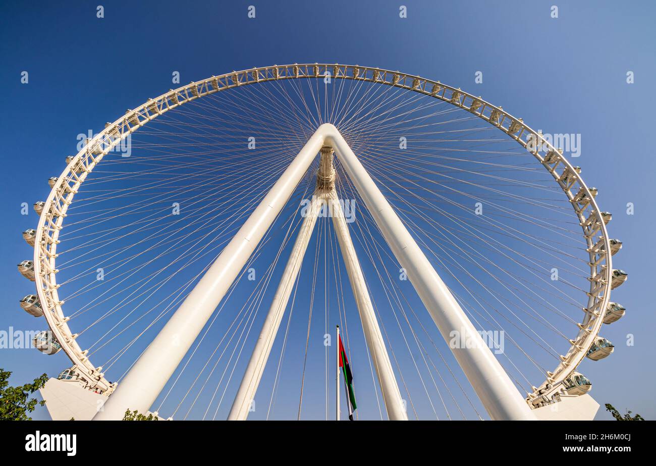 View of Dubai Eye Observation Wheel at Bluewaters Island. Dubai - UAE ...