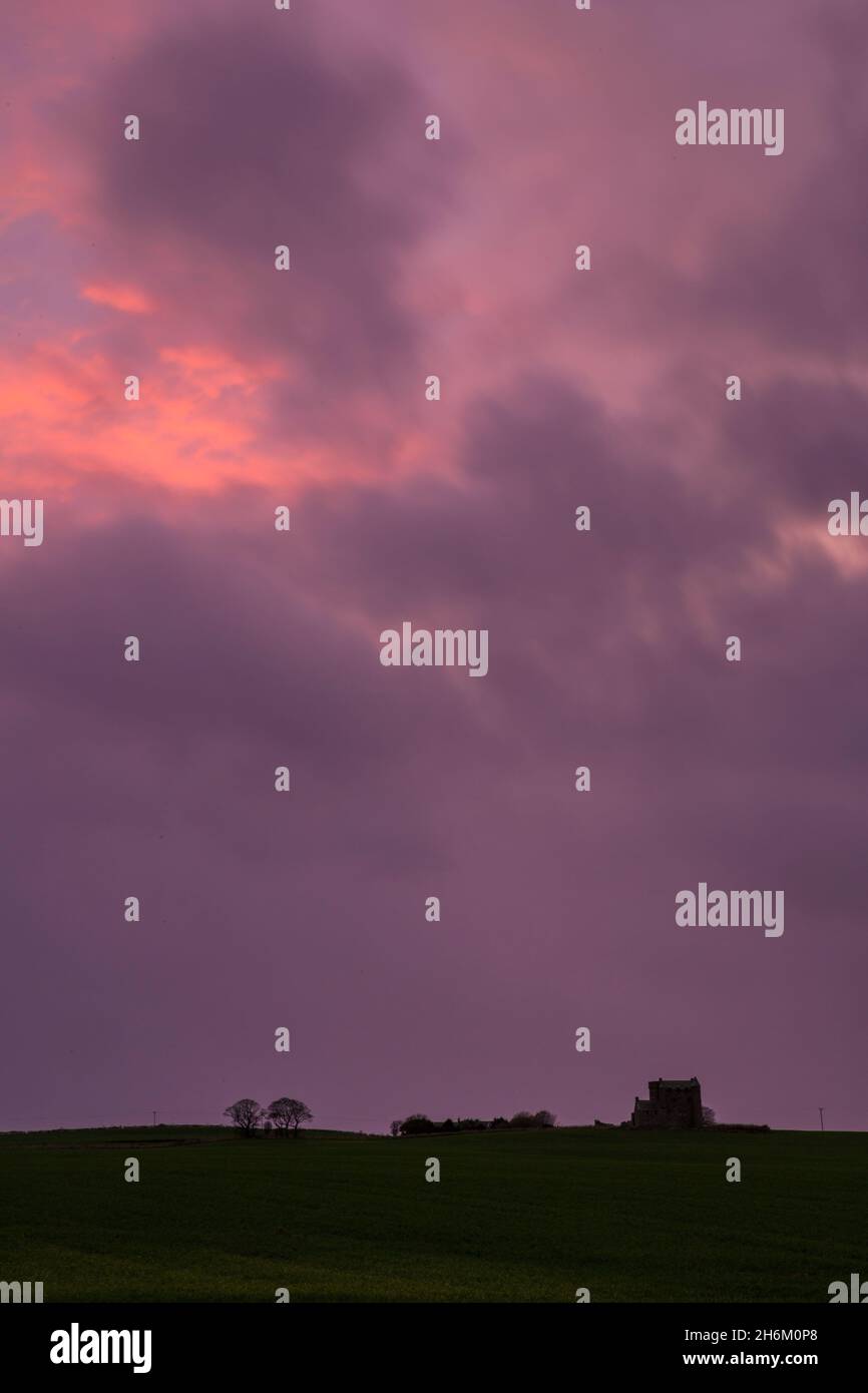 inchdrewer castle banff aberdeenshire scotland Stock Photo - Alamy