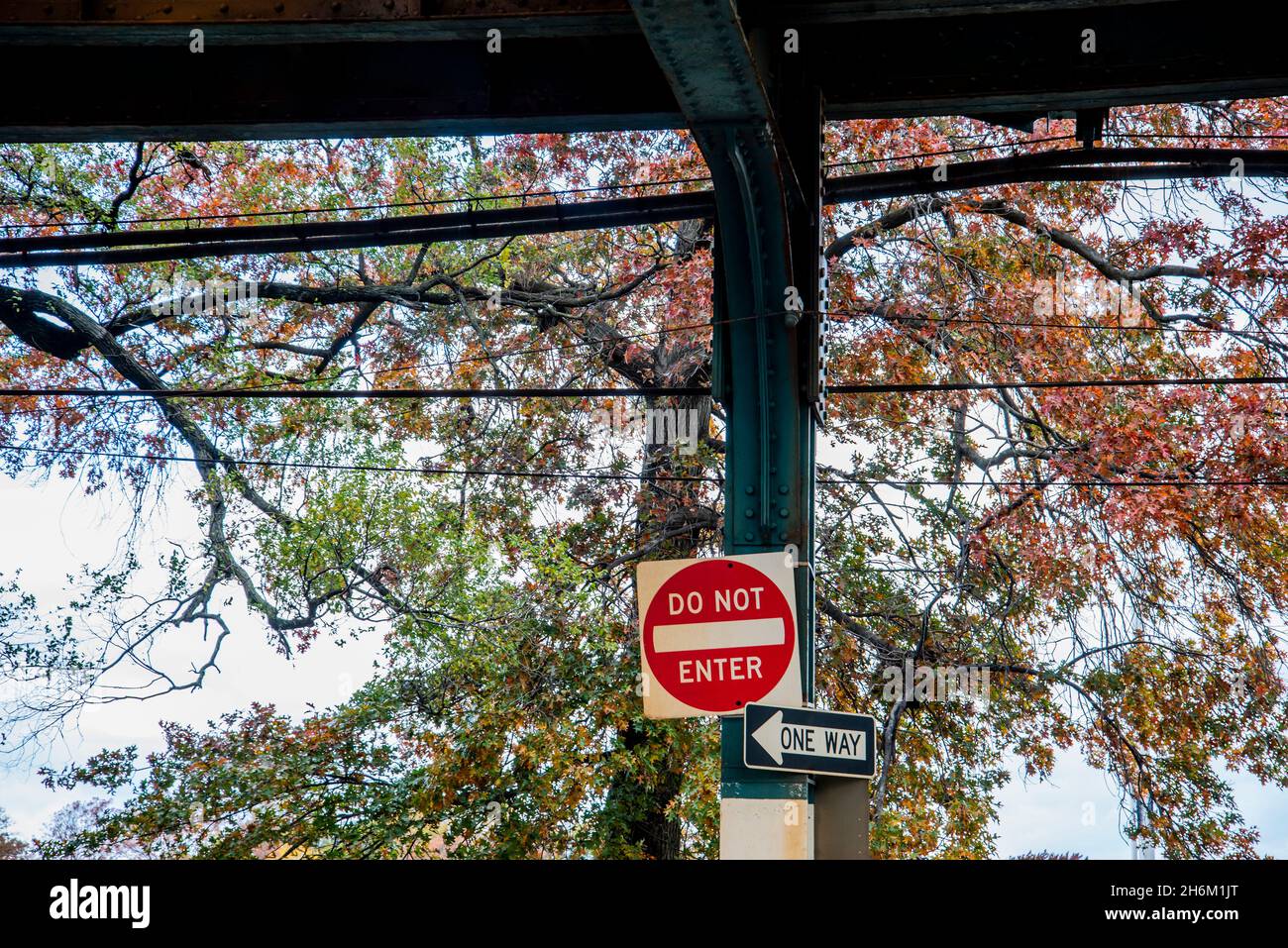 Street signs in the city Stock Photo - Alamy