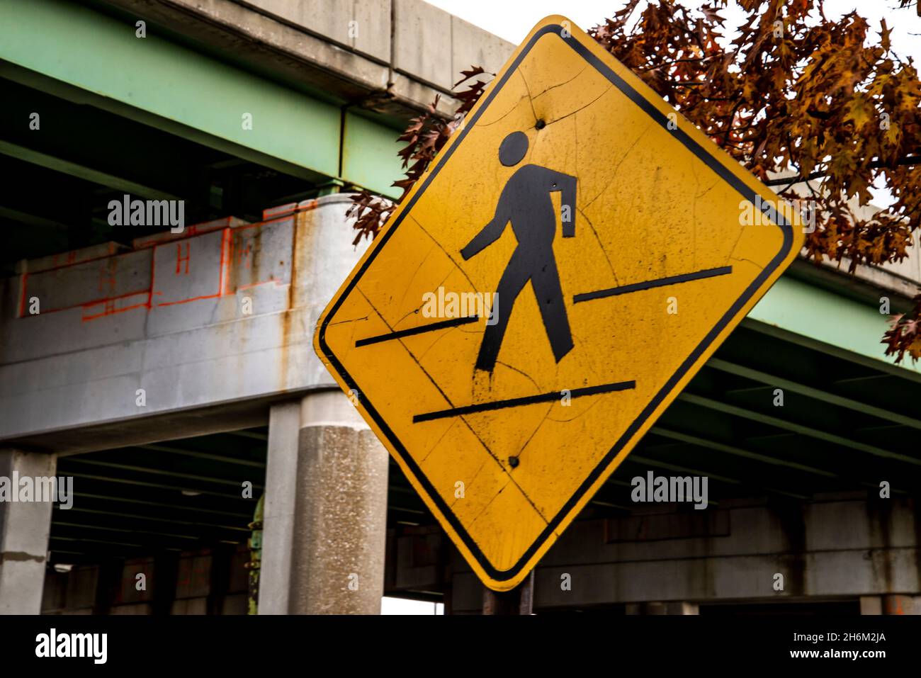 Street signs in the city Stock Photo - Alamy