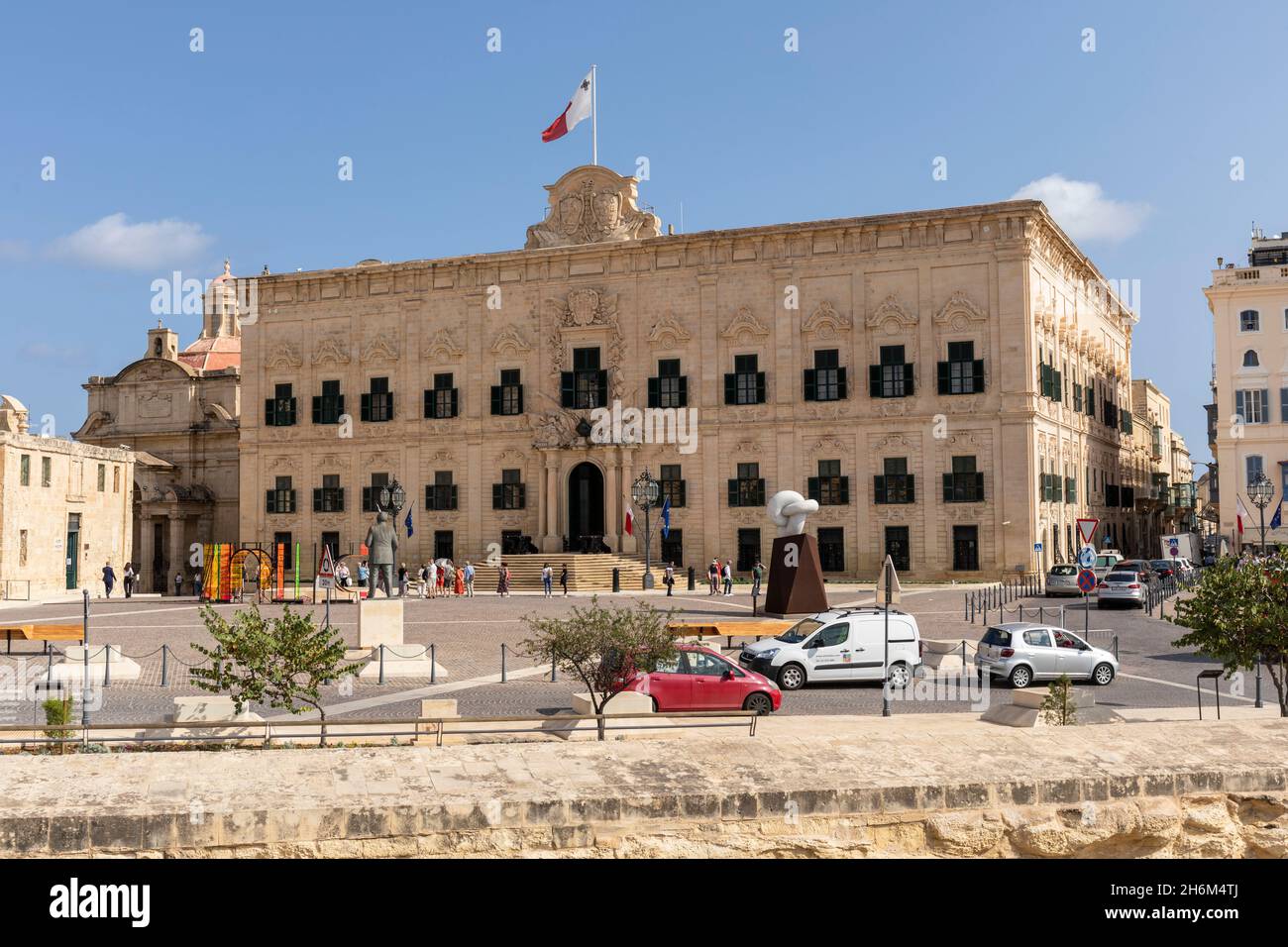 The Auberge de Castille an 18th century building which serves as the ...
