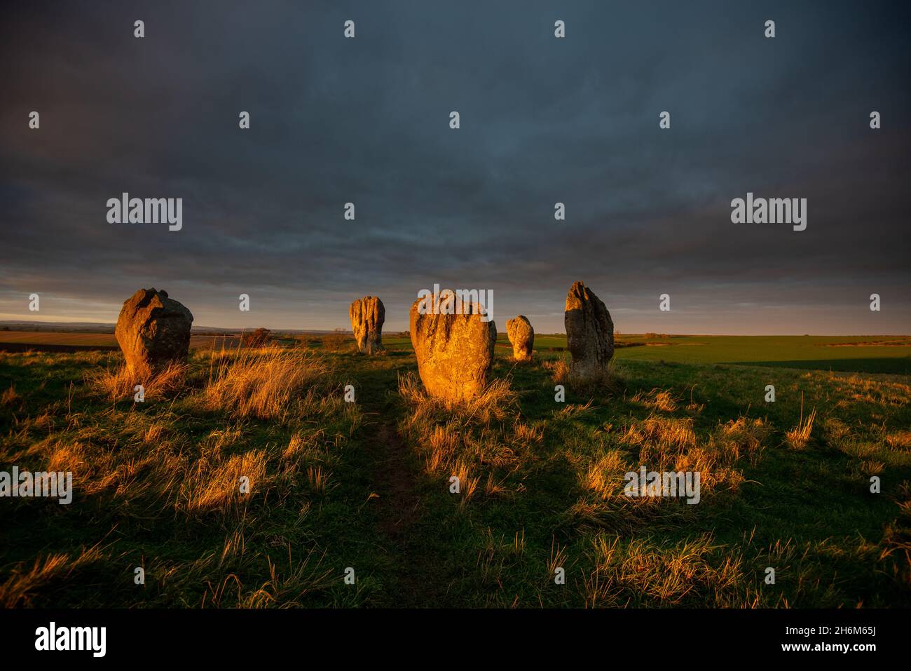 Duddo Stone Circle the most northern stone circle in England at sunset ...