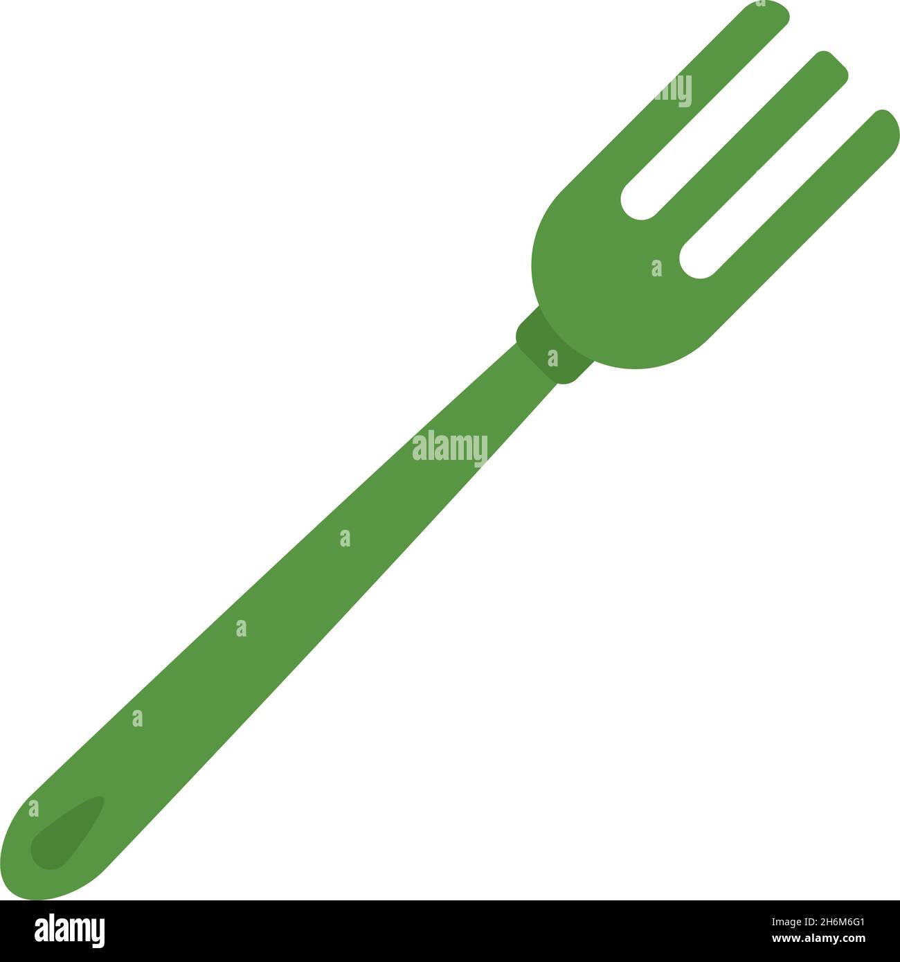 green fork icon on white background Stock Vector Image & Art - Alamy