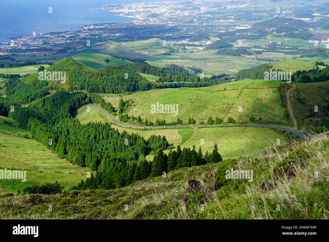 amazing landscape on the azores islands Stock Photo - Alamy