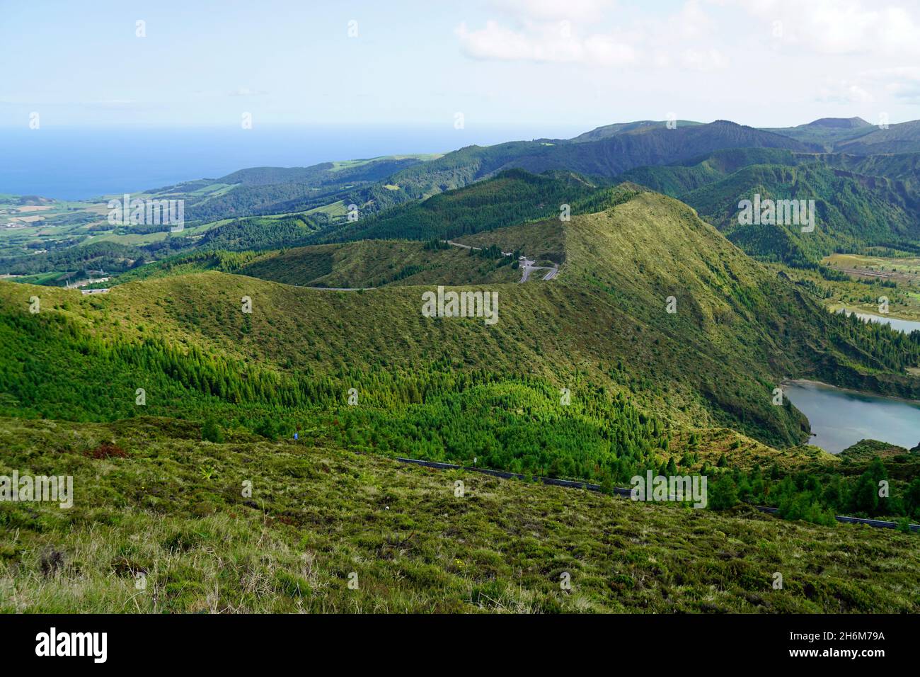viewpoint on the azores island sao miguel Stock Photo - Alamy