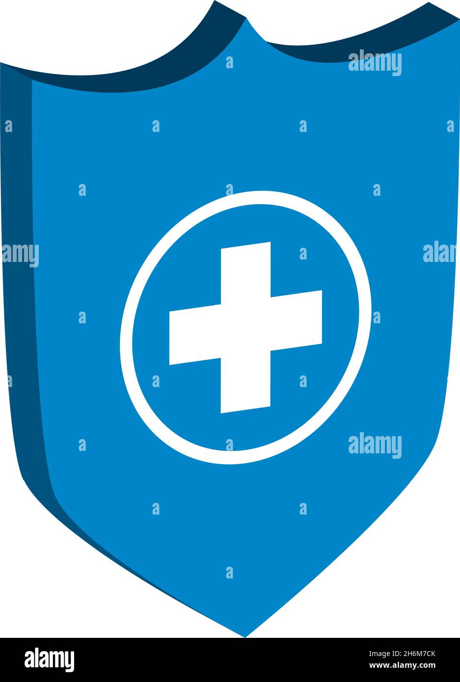 medical health shield isolated icon Stock Vector Image & Art - Alamy