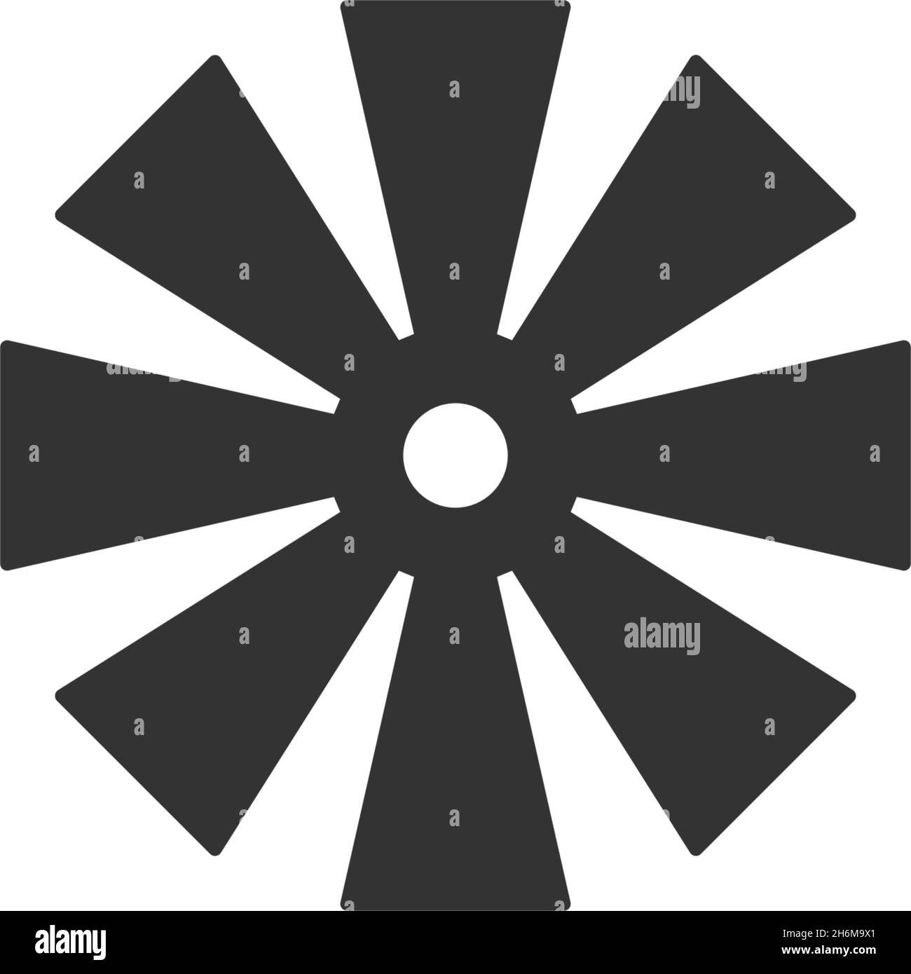 Fan icon logo flat design template vector Stock Vector Image & Art - Alamy