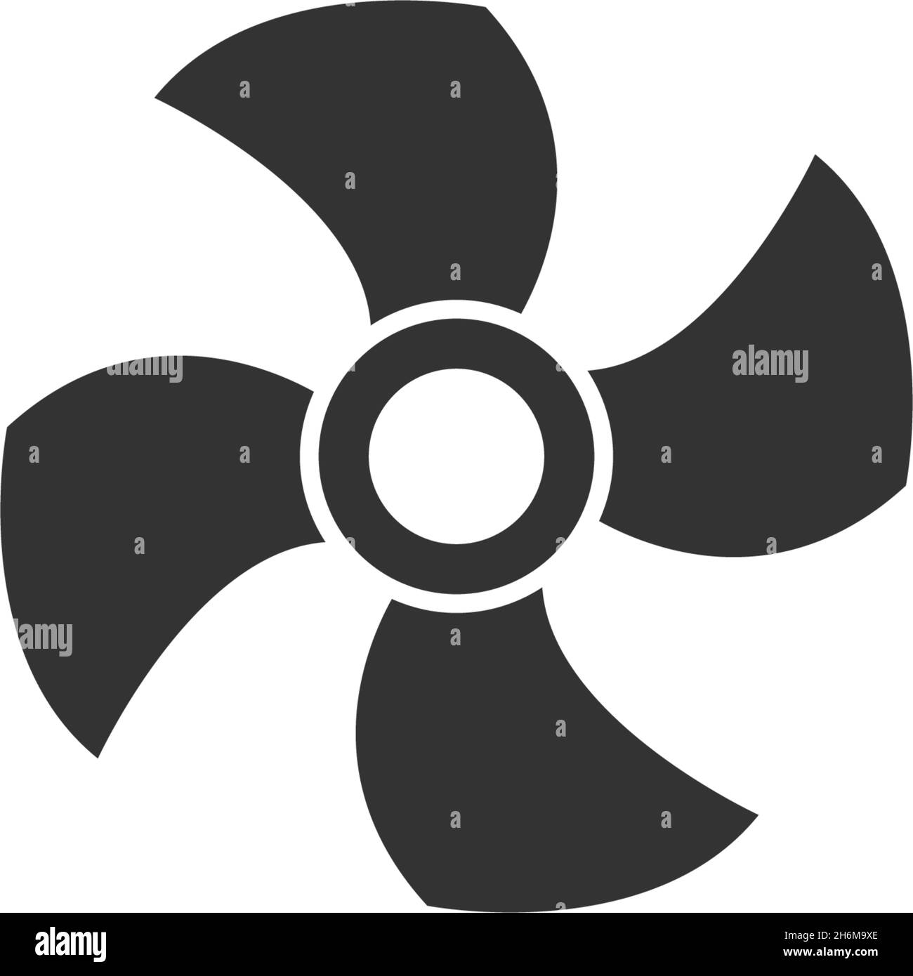 Fan icon logo flat design template vector Stock Vector Image & Art - Alamy