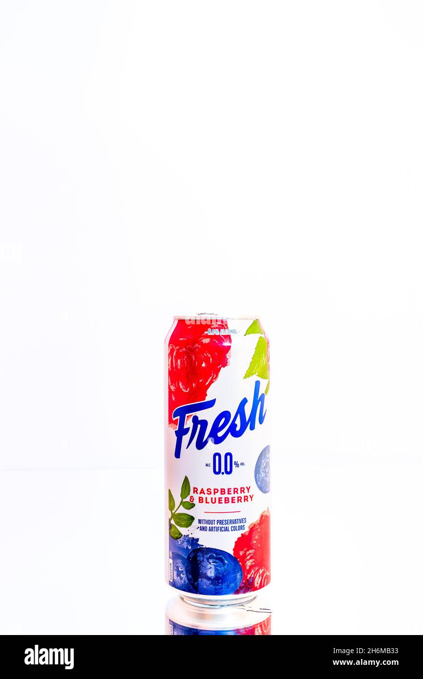 Fresh non alcoholic drink. Illustrative editorial photo in studio in ...