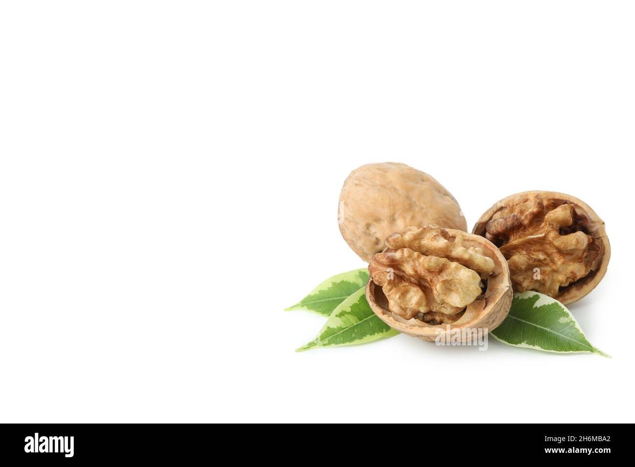 Walnuts whole peeled wooden Cut Out Stock Images & Pictures - Alamy