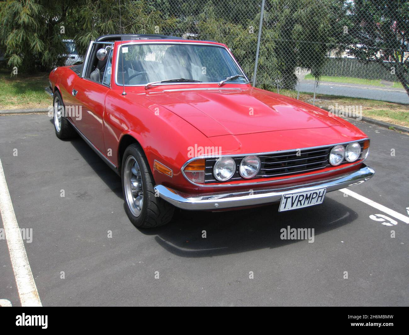 This Triumph Stag has been extensively modified, with a TVR Rover ...