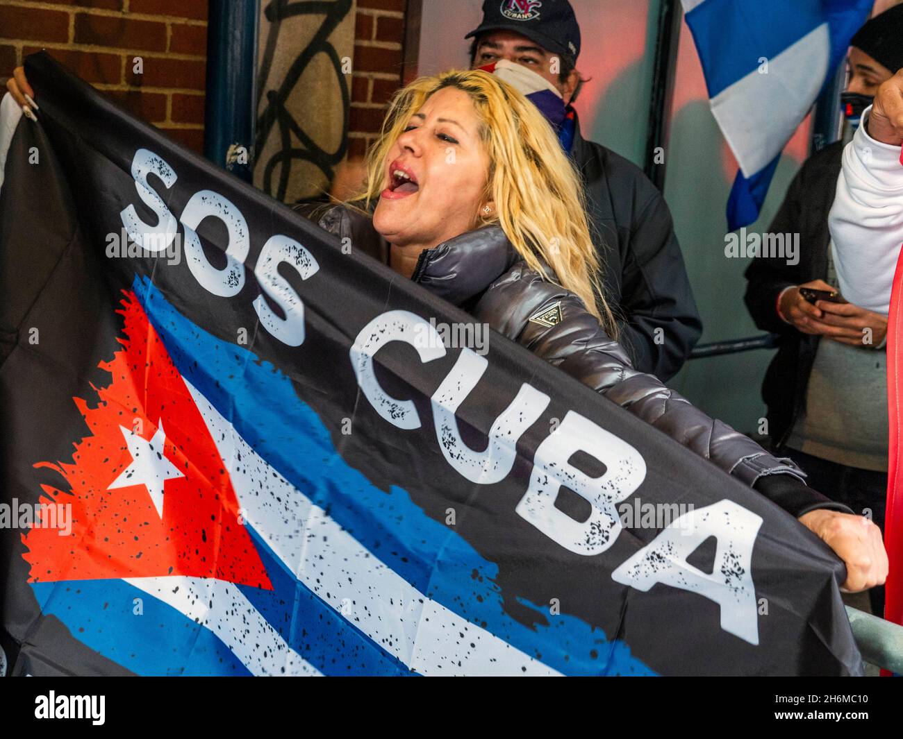 New York, New York, USA. 15th Nov, 2021. Cubans, Cuban Americans, and ...