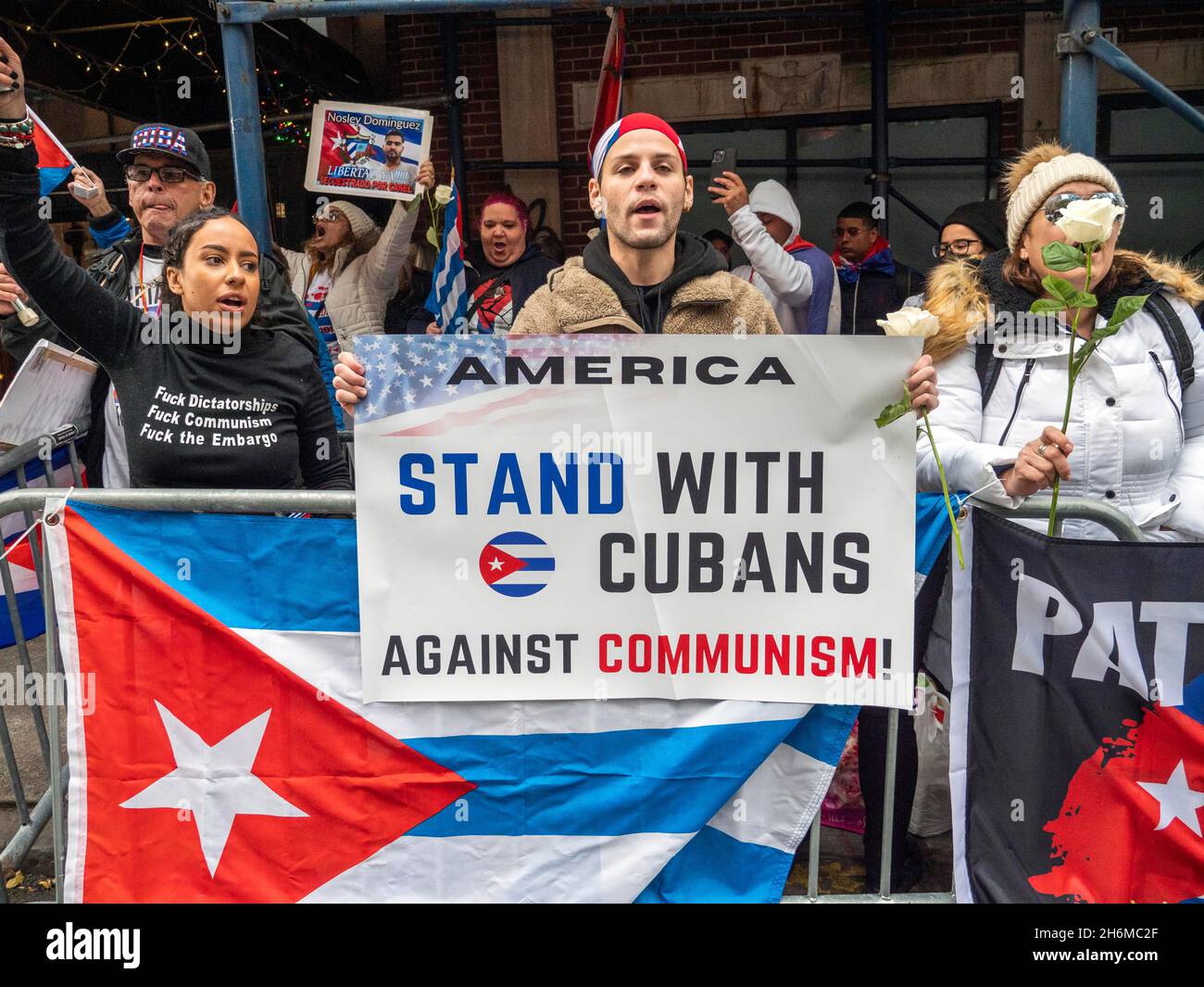 New York, New York, USA. 15th Nov, 2021. Cubans, Cuban Americans, and ...