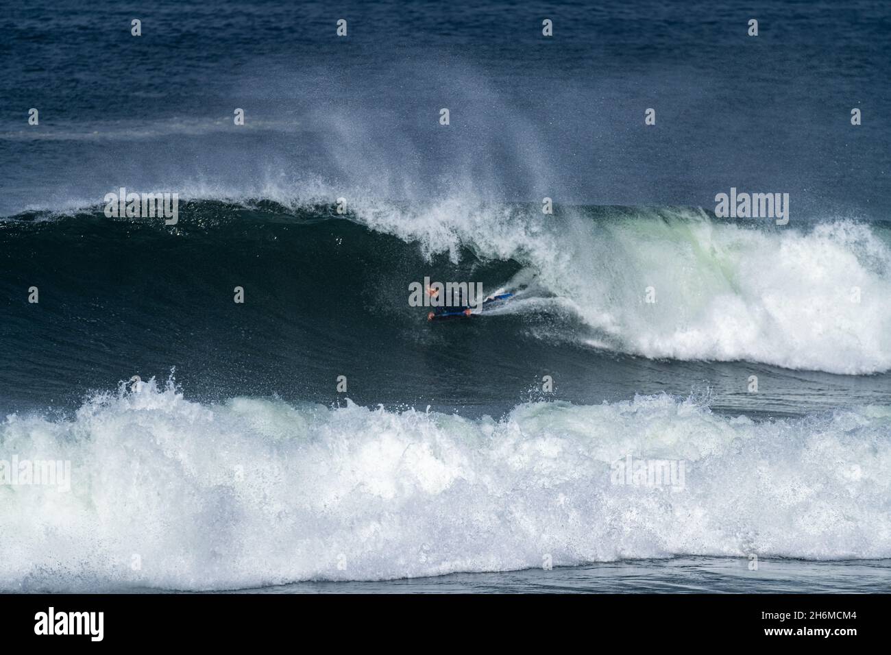 Bodyboarder surfing ocean wave on hi-res stock photography and images ...