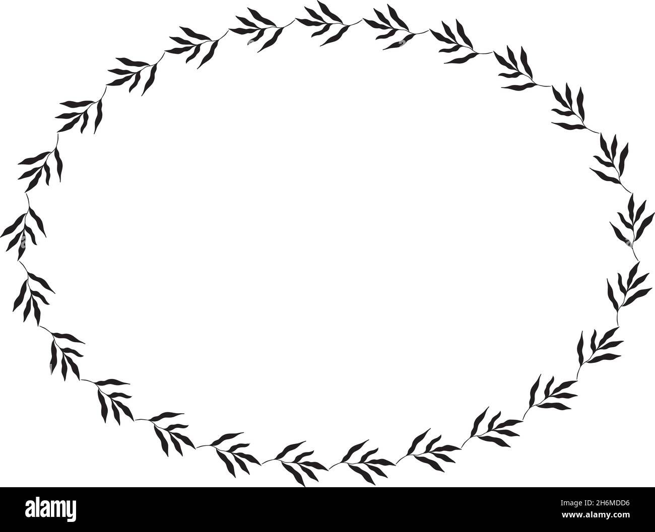 Plain oval frame isolated Cut Out Stock Images & Pictures - Alamy