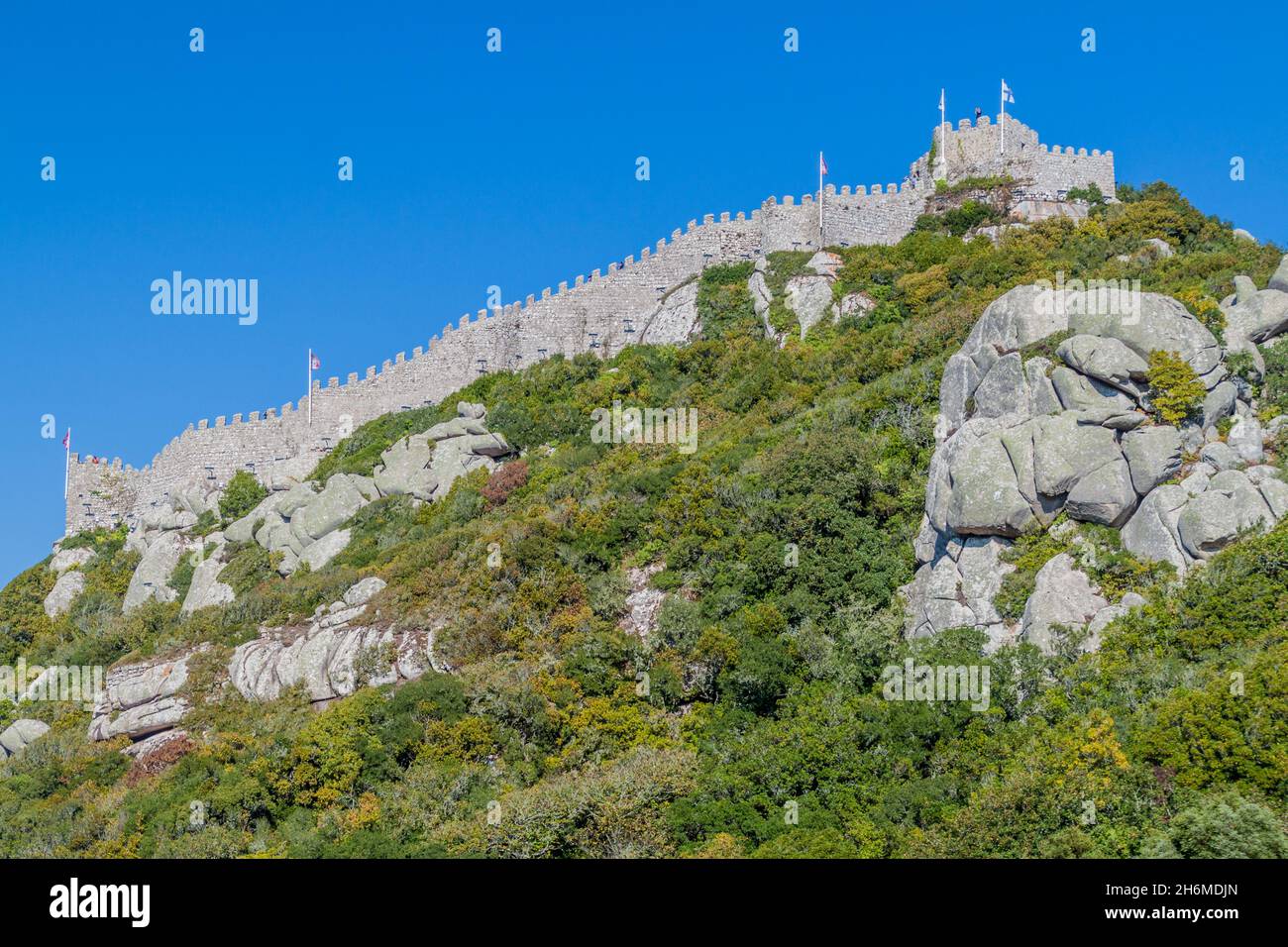 Castelo dos Mouros castle in Sintra, Portugal Stock Photo - Alamy