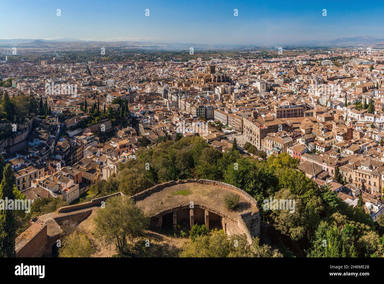 Top of the cathedral of granada hi-res stock photography and images - Alamy