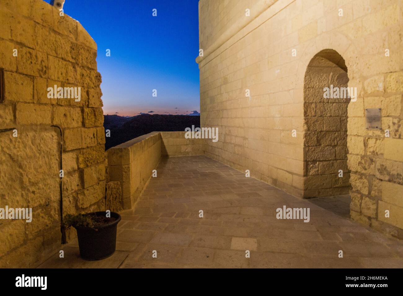 View of the Cittadella, citadel of Victoria, Gozo Island, Malta Stock ...