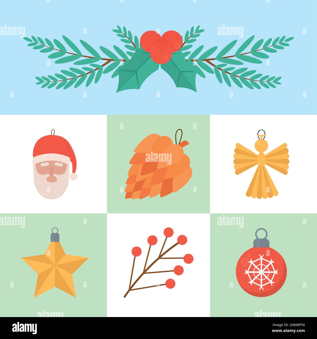 christmas symbols icon set design Stock Vector Image & Art - Alamy