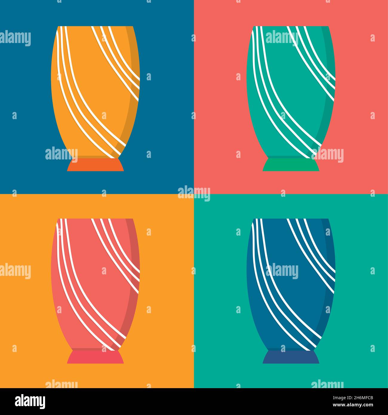 striped and colorful mugs icon set Stock Vector Image & Art - Alamy