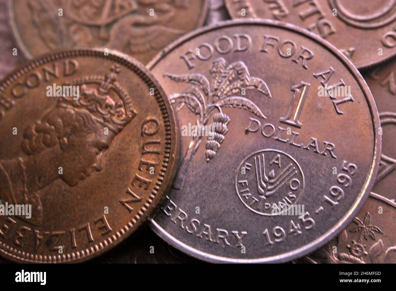 Trinidad and Tobago Coins Stock Photo - Alamy