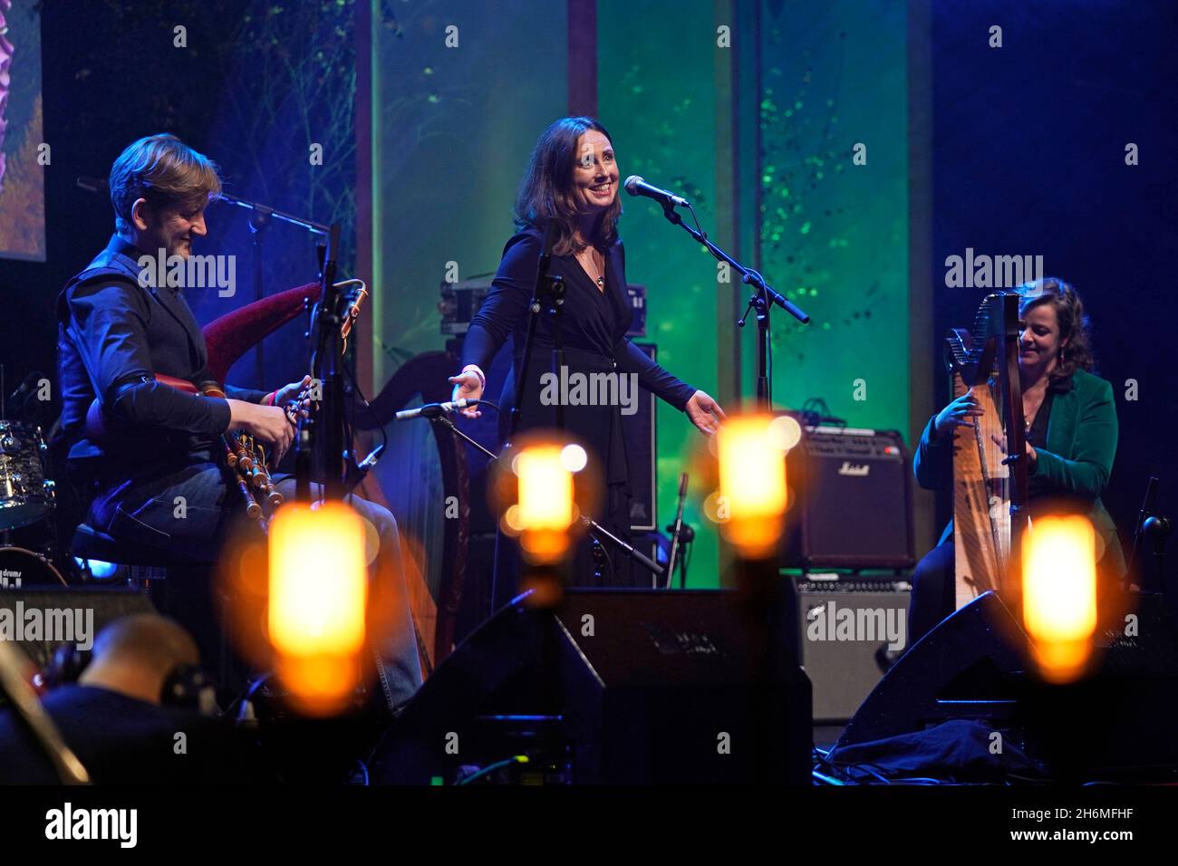 Stephanie Makem performing at the RTE Radio 1 Folk Awards at Vicar ...