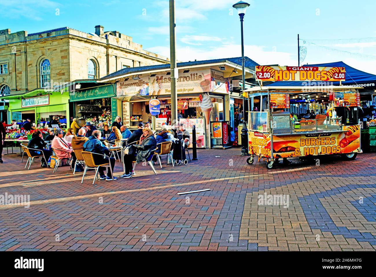 Doncaster Market, Doncaster, England Stock Photo - Alamy