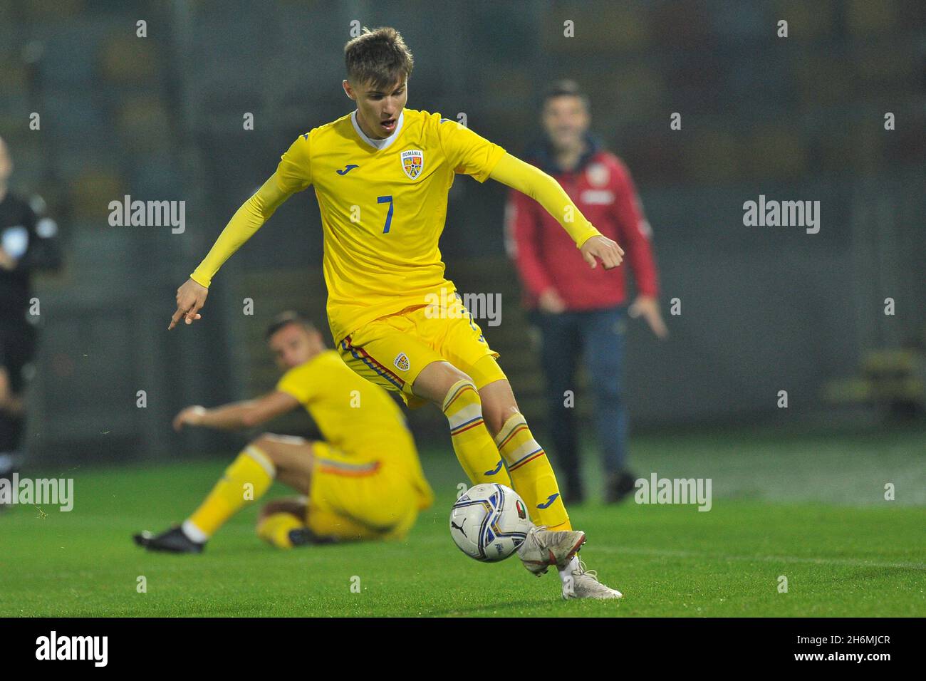 George Popescu Octavian Romania U21 player, during the friendly match ...