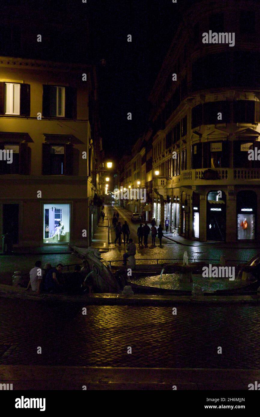 the magic of the roma downtown in italy Stock Photo - Alamy