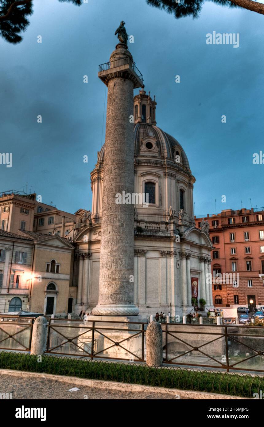 the magic of the roma downtown in italy Stock Photo - Alamy