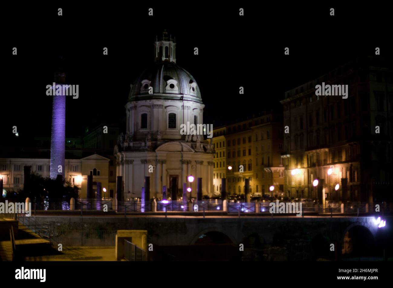 the magic of the roma downtown in italy Stock Photo - Alamy