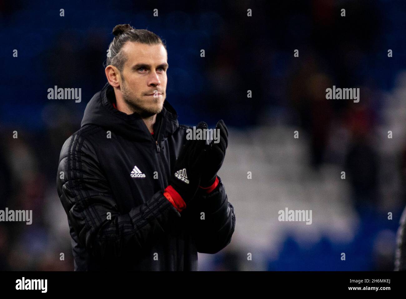 Cardiff, UK. 16th Nov, 2021. Gareth Bale of Wales at full time. Wales v ...