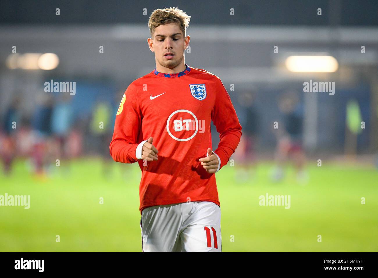 San Marino, November 15 2021, England's Emile Smith Rowe during Qatar ...