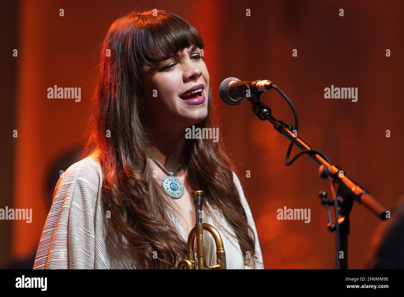Susan O'Neill performing at the RTE Radio 1 Folk Awards at Vicar Street ...