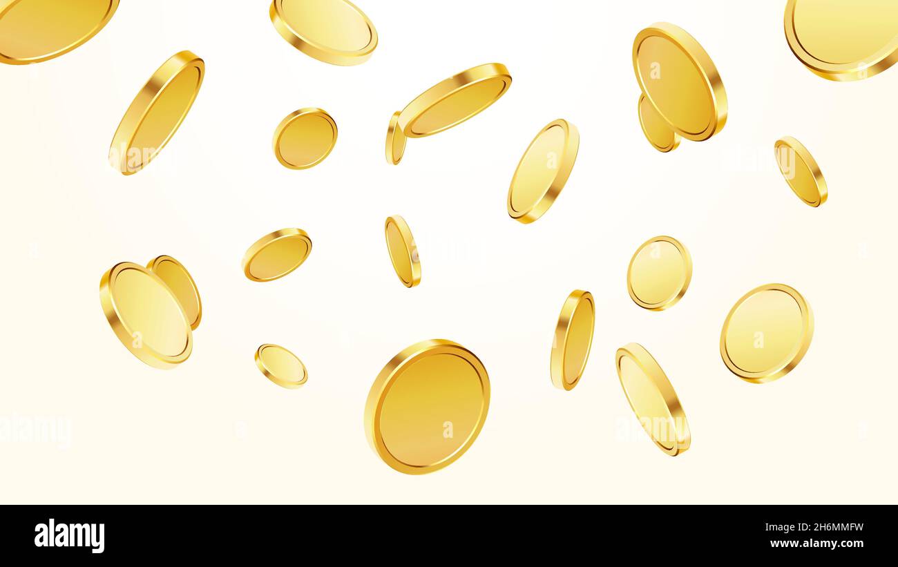 Flying coins hi-res stock photography and images - Alamy