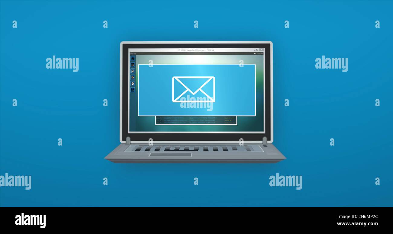 Laptop email screen hi-res stock photography and images - Alamy