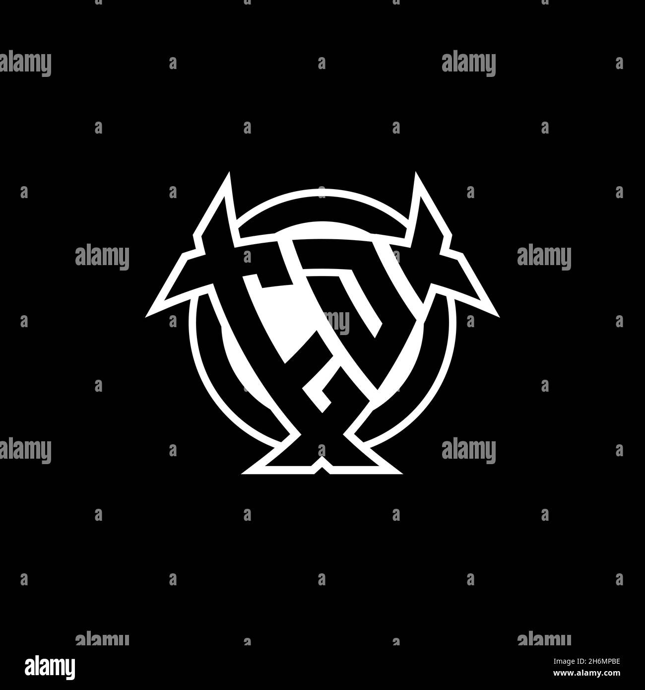 Ed logo design black Black and White Stock Photos & Images - Alamy