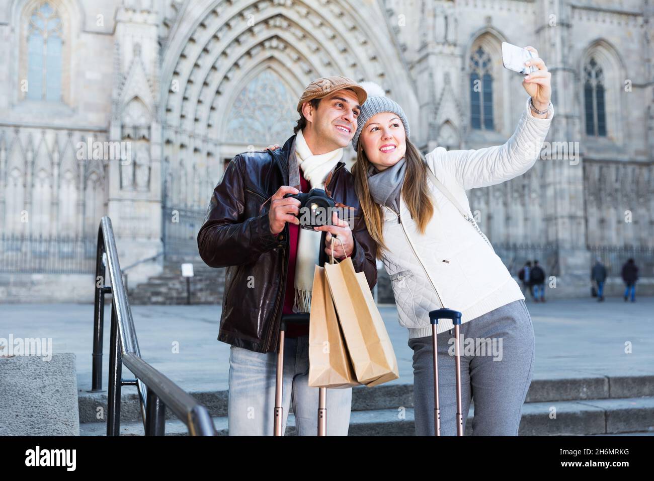 People making photos and selfie Stock Photo - Alamy