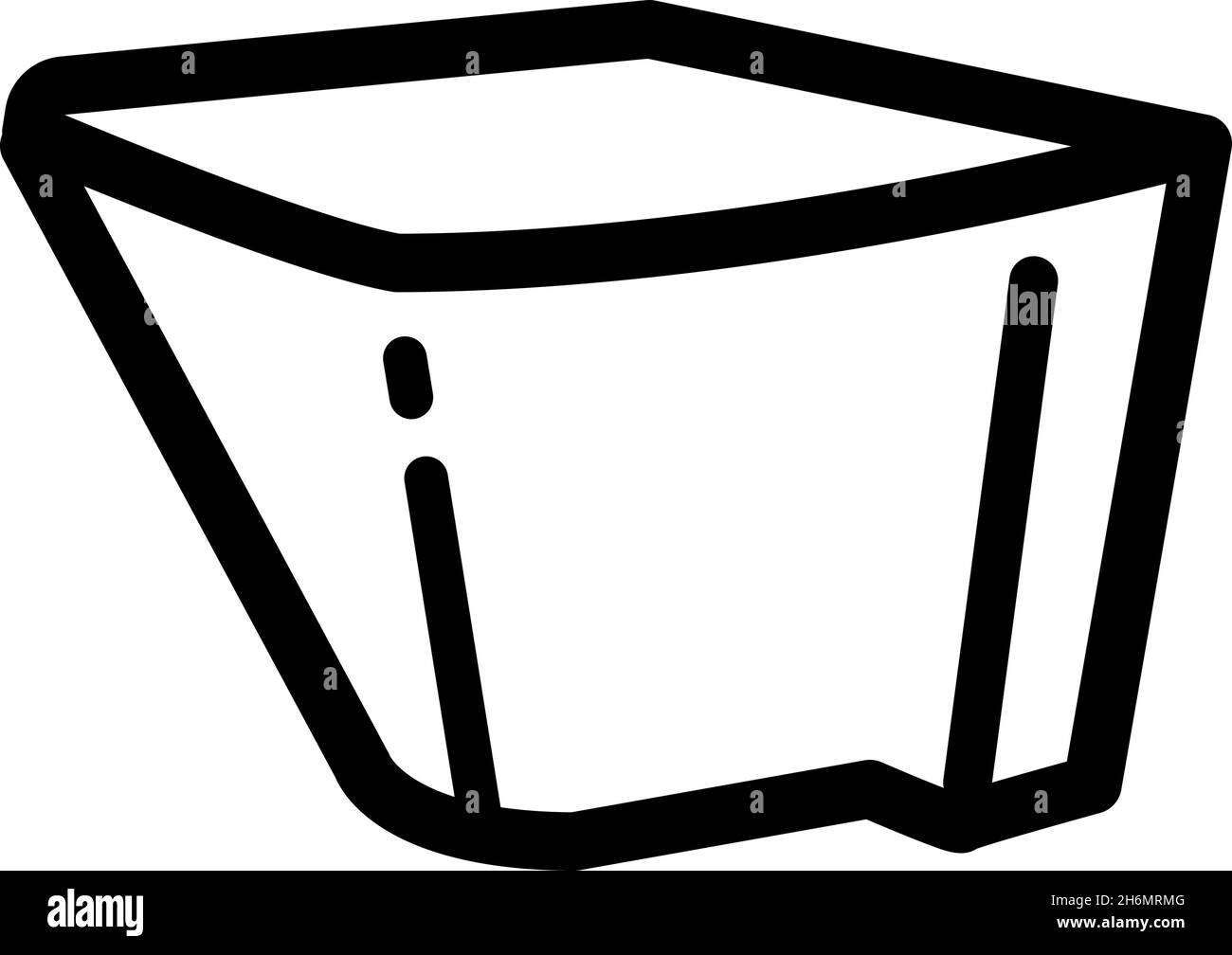 Toilet bowl outline icon. Vector illustration isolated on white ...