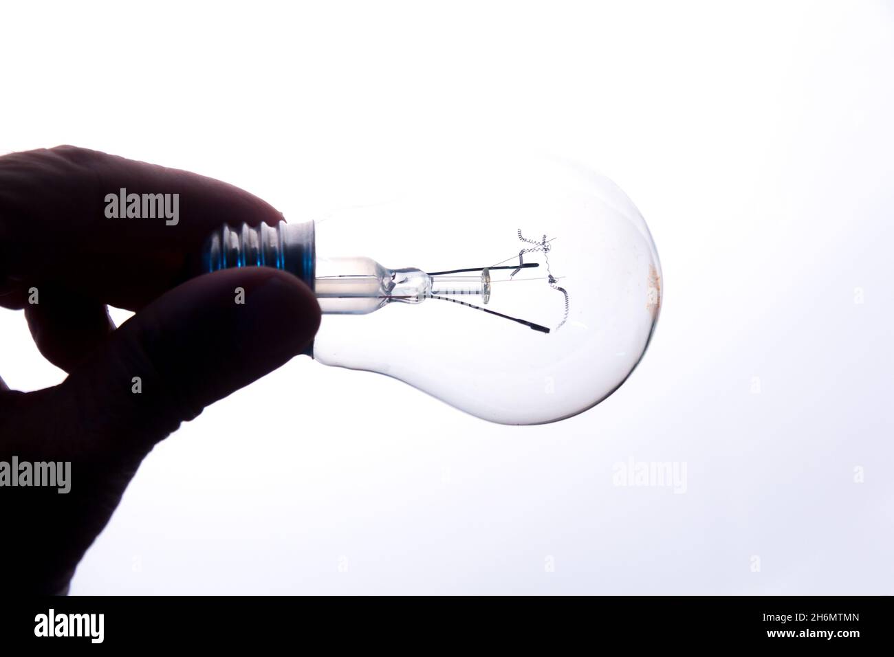 ncandescent clear glass halogen bulb Stock Photo - Alamy