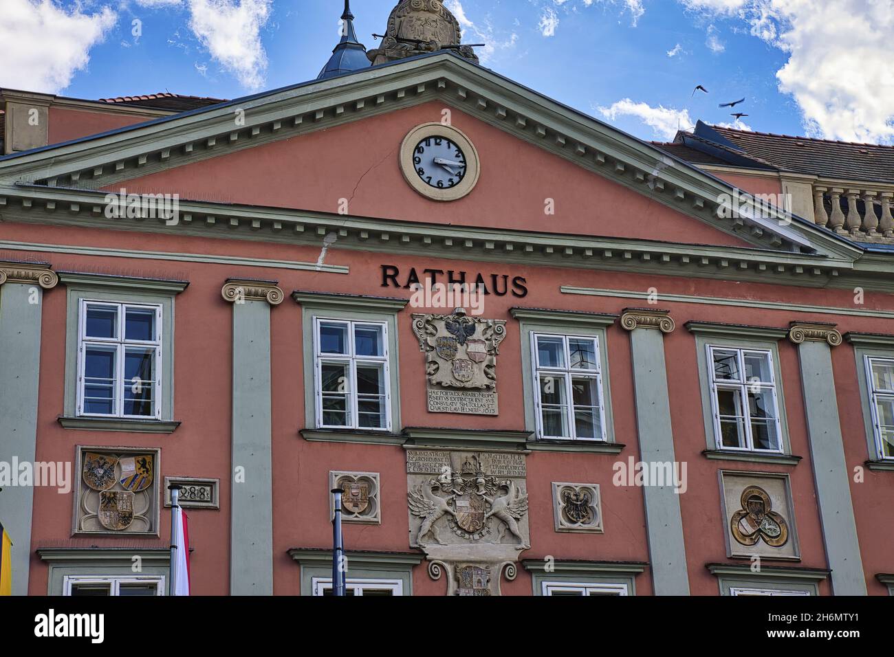 old town hall in Wiener Neustadt, Austria Stock Photo - Alamy