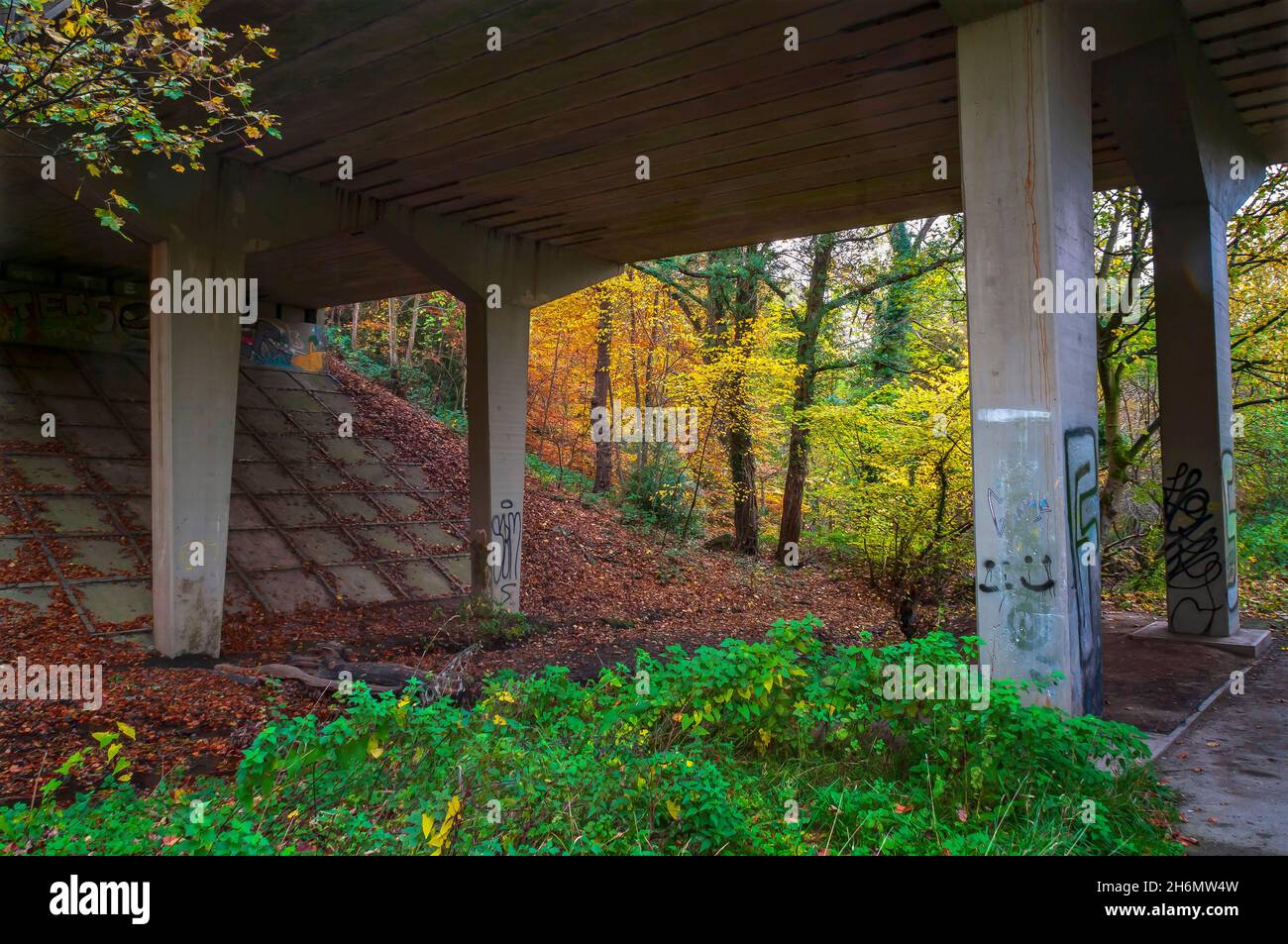 The bridge carrying Blackstock Road over the Meers Brook between ...
