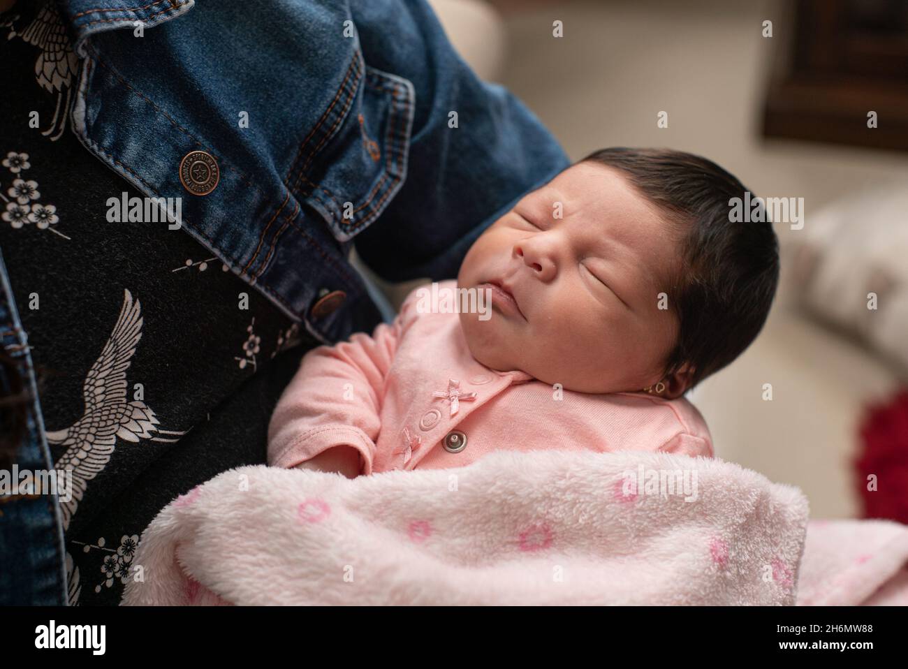 Hispanic Newborn Sleeping