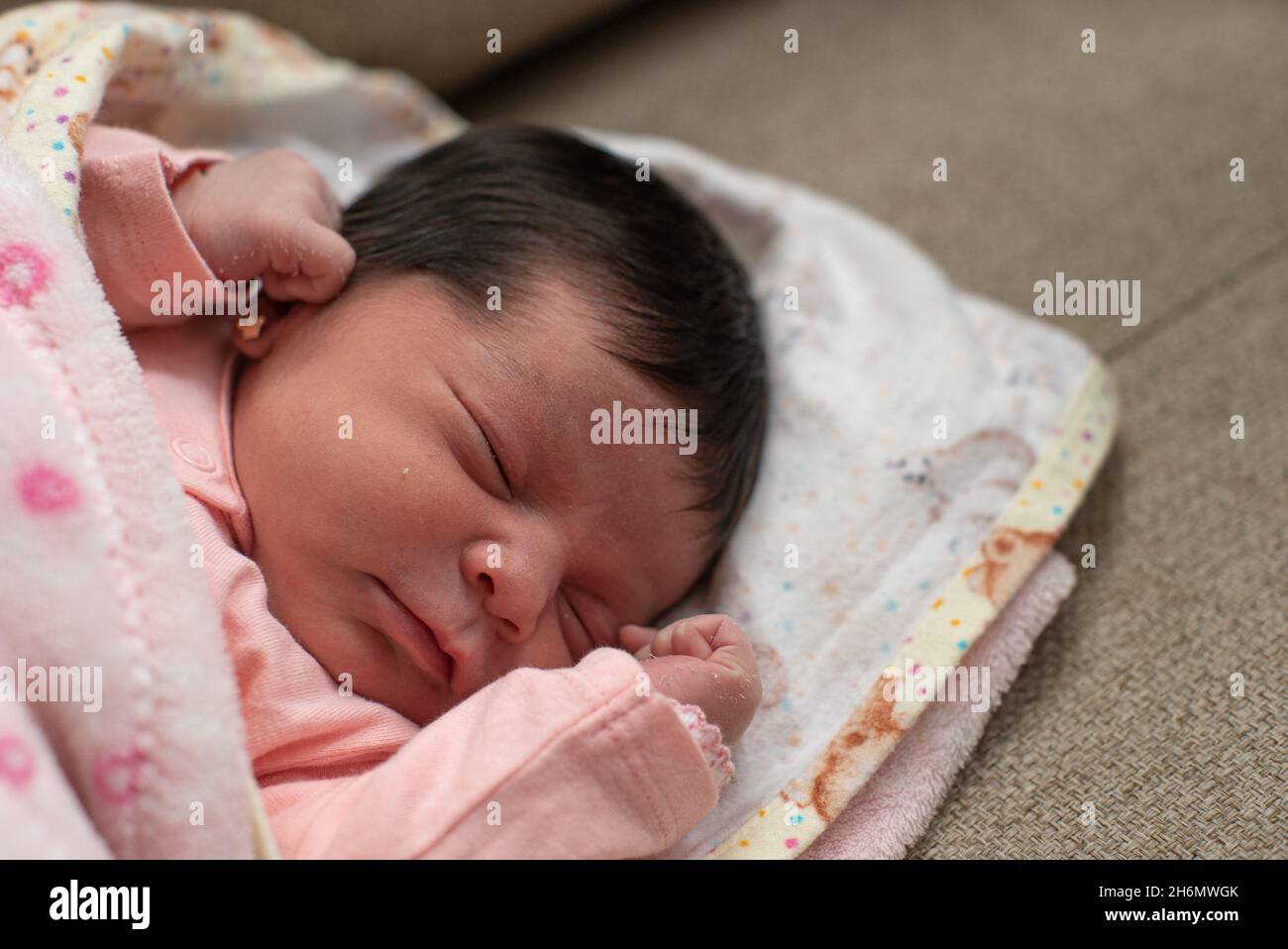 Hispanic Newborn Sleeping