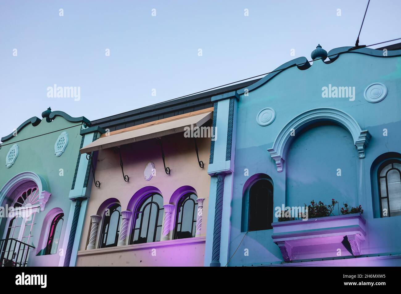 Spanish Mission Architecture Stock Photo - Alamy