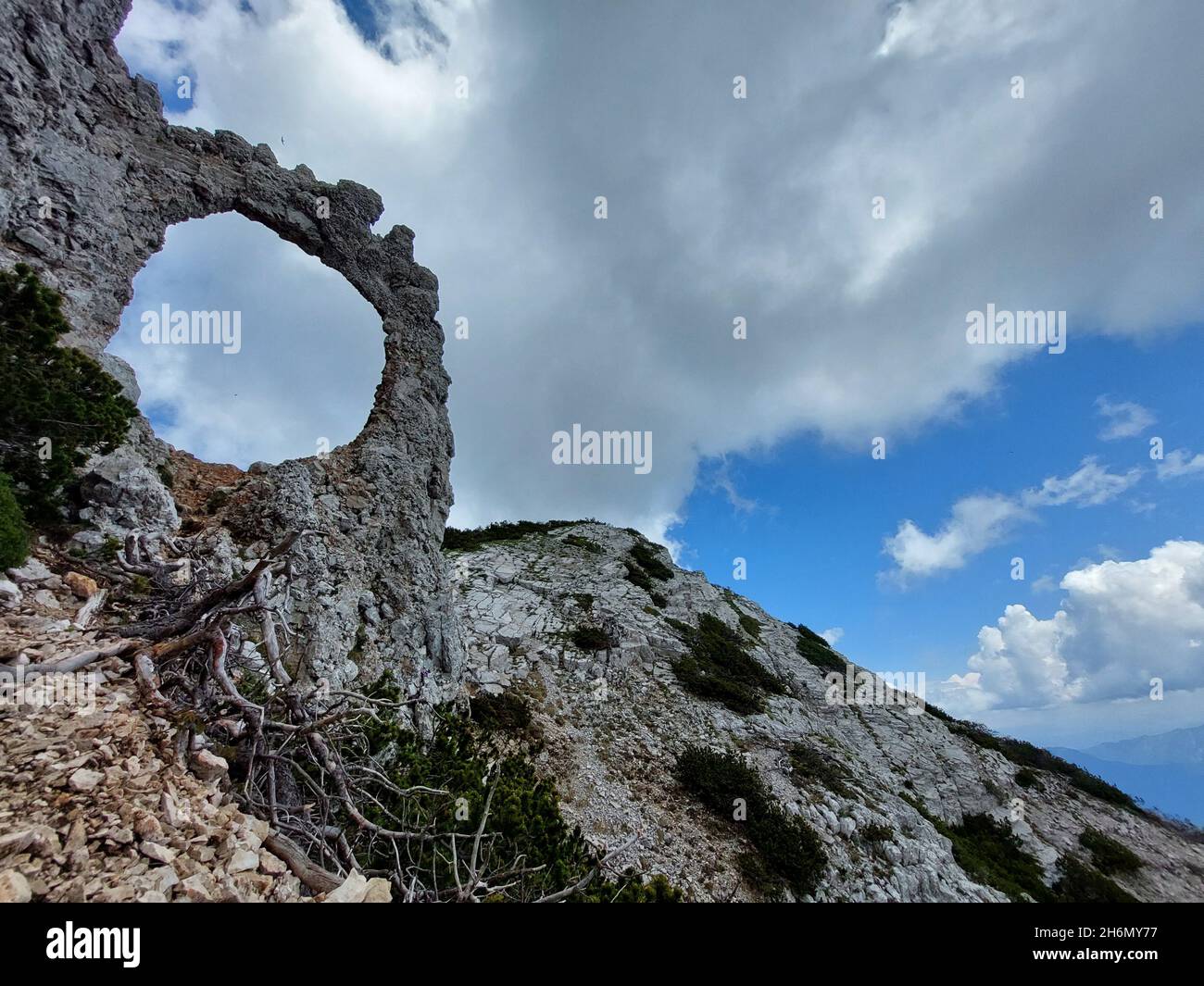 Beautiful rocky landscape with a natural rocky circle Stock Photo - Alamy